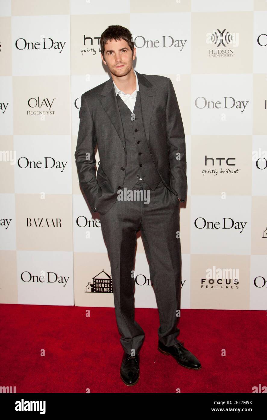 Jim Sturgess attending the 'One Day' Premiere held at AMC Loews Lincoln ...