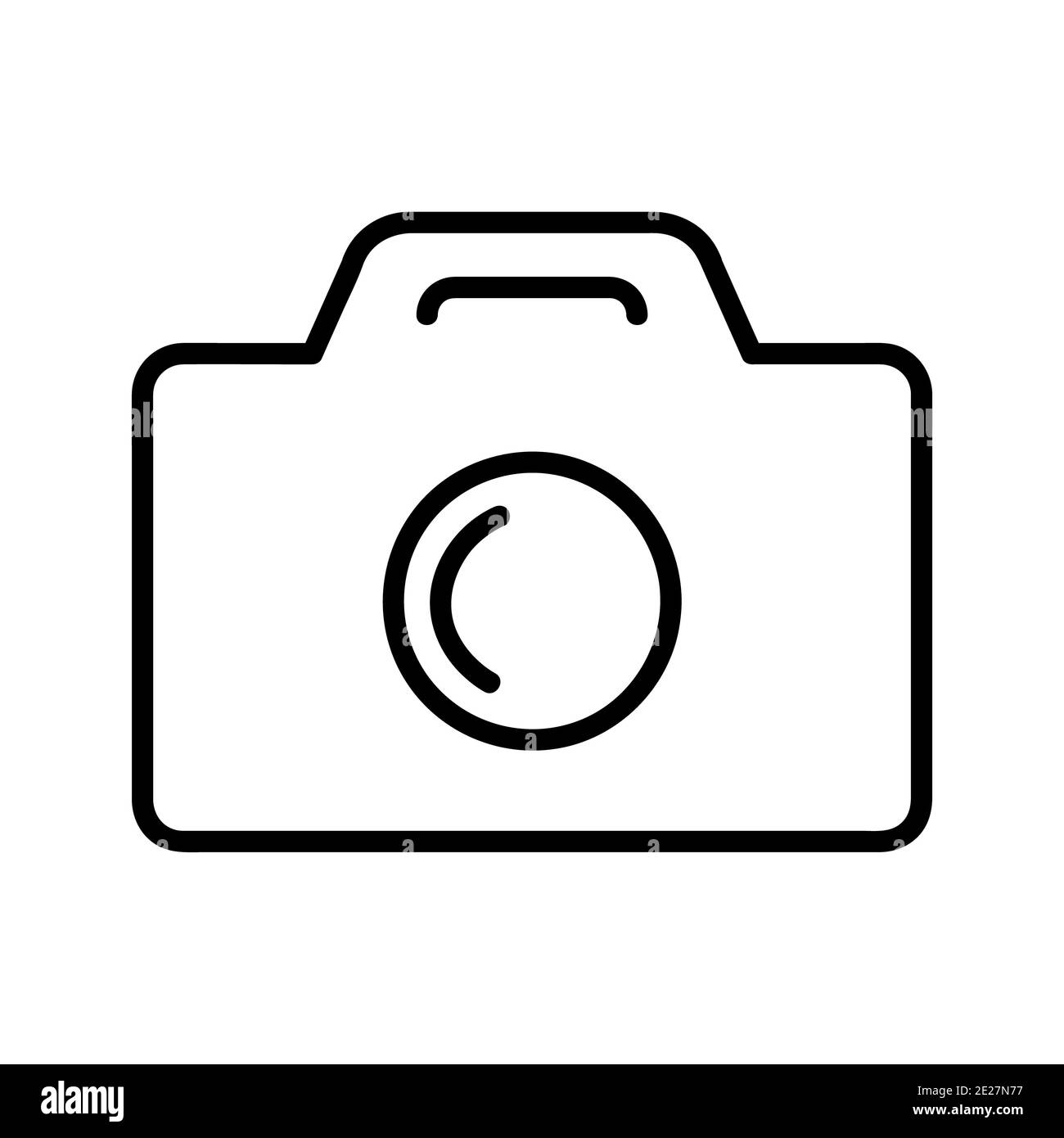 Photo camera icon. Isolated on white background. Simple flat vector ...