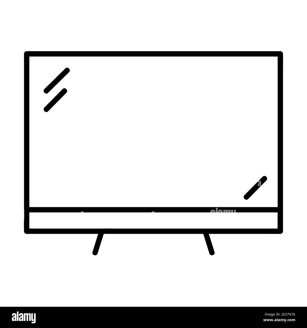 Flat Screen Tv Coloring Page
