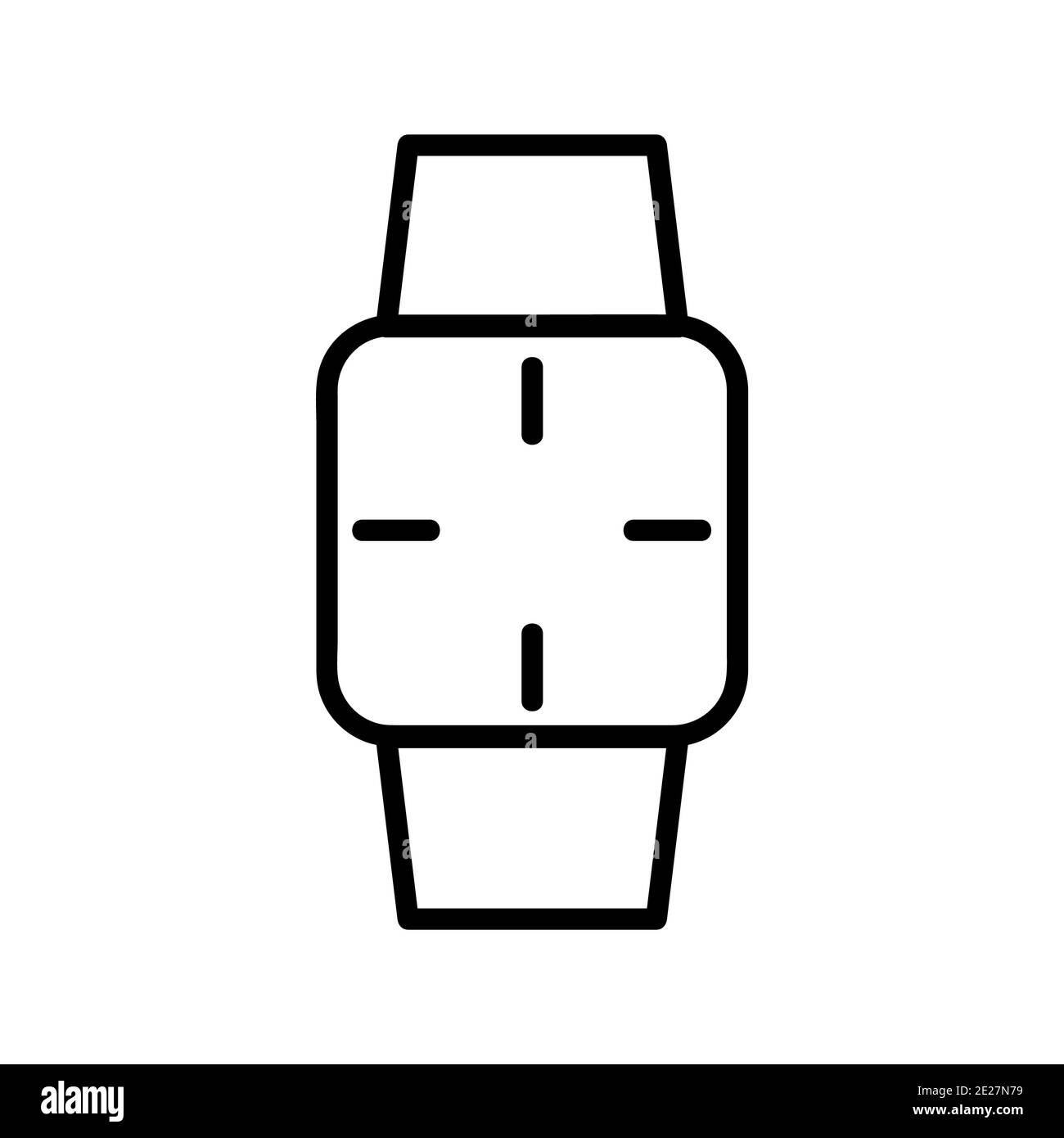 Watch icon. Isolated on white background. Simple flat vector. Eps10 ...
