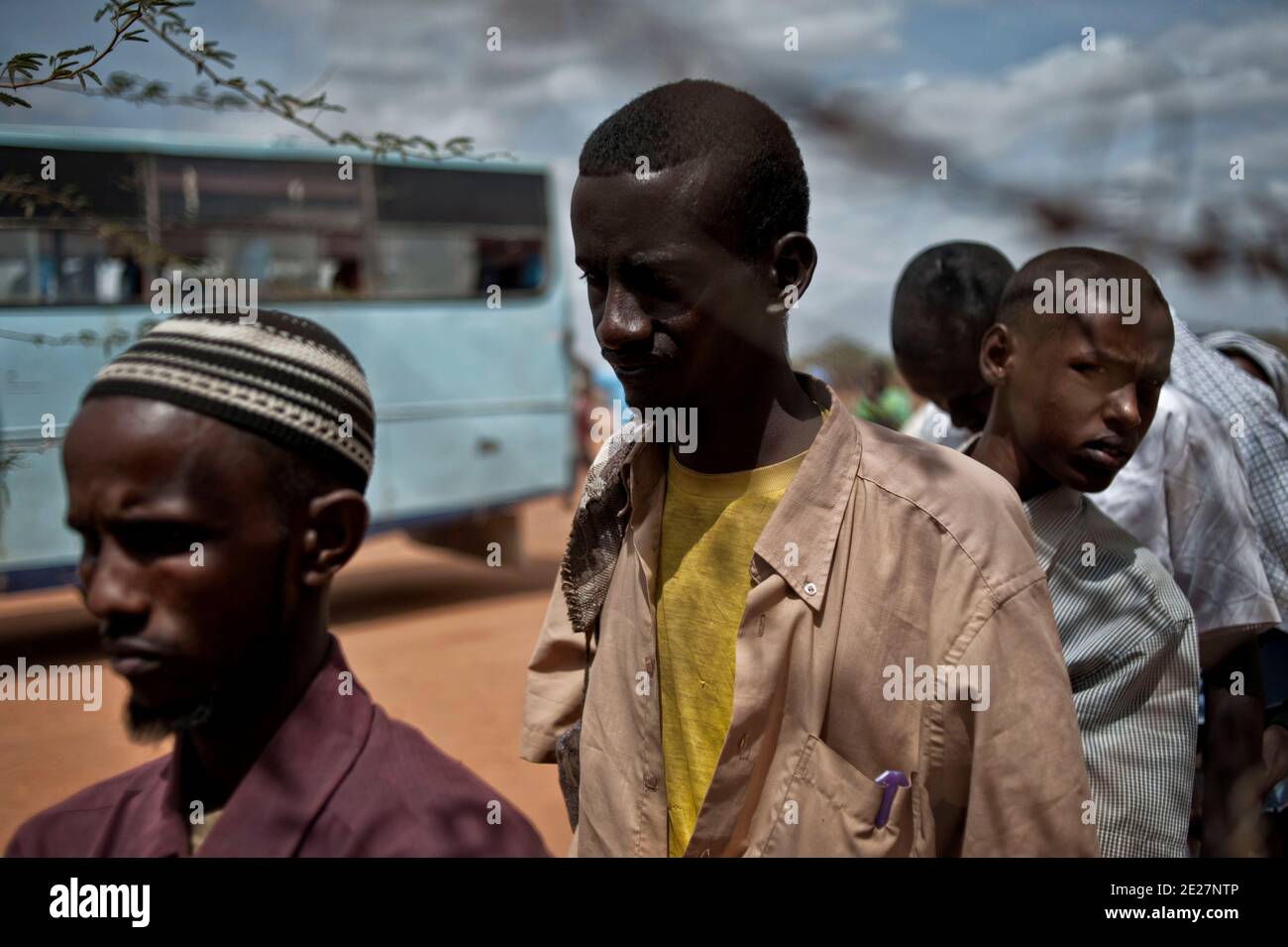 Somali refugees arriving at the UNHCR reception center in Camp Ifo 3 in ...