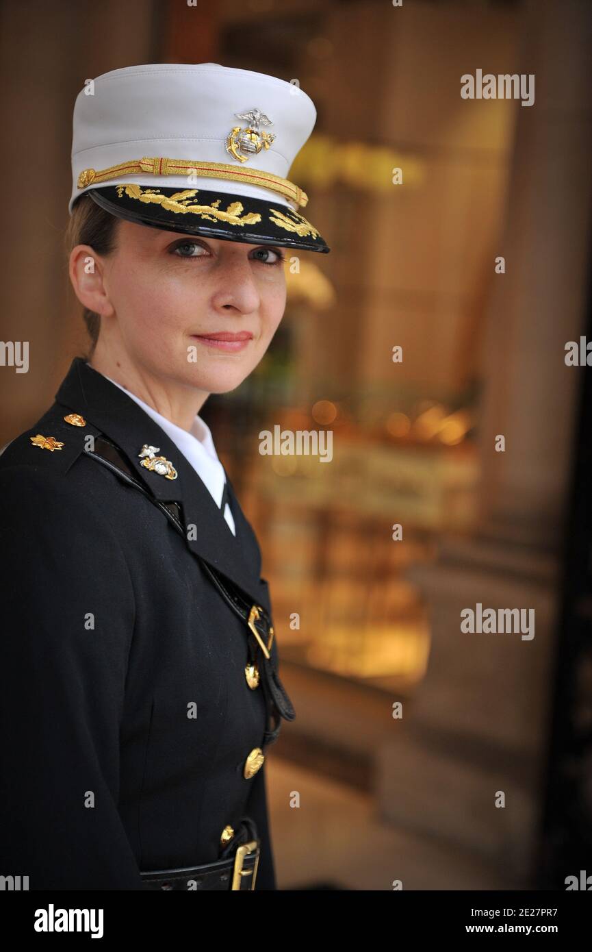 American Major Jane Blair pictured in Paris, France, on August 19, 2011 ...