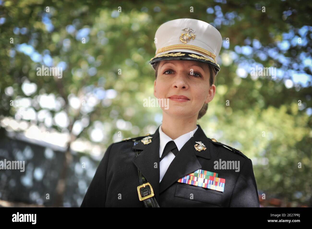American Major Jane Blair pictured in Paris, France, on August 19, 2011 ...
