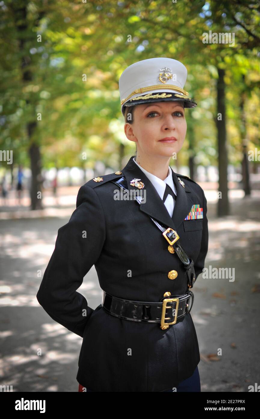 American Major Jane Blair pictured in Paris, France, on August 19, 2011 ...