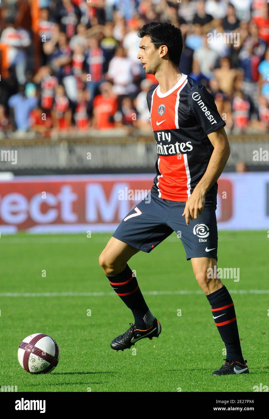 PSG's Javier Pastore in action during French First League soccer match ...