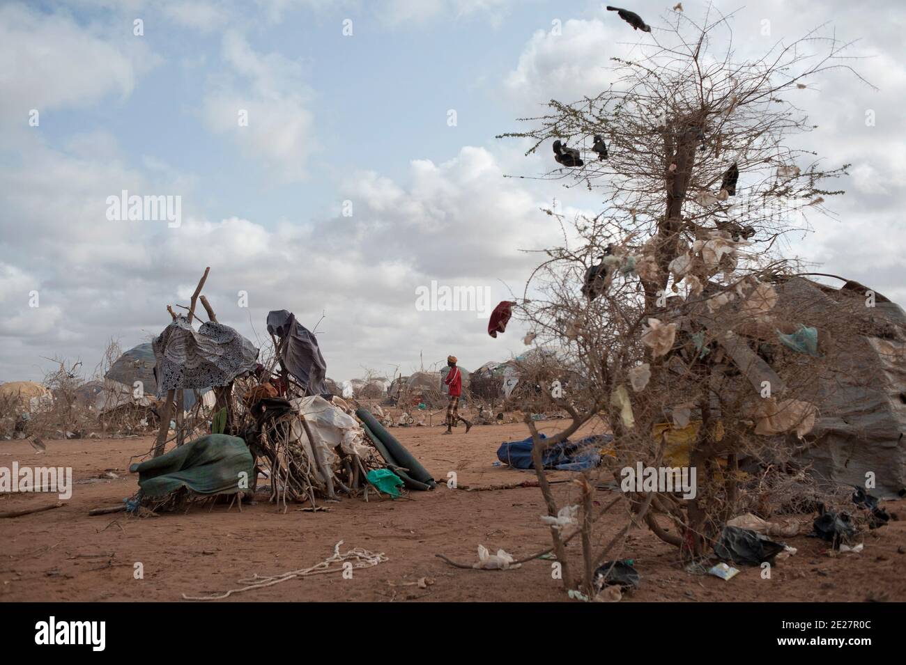 Somali refugees at Dagahaley refugee site within the Dadaab complex ...