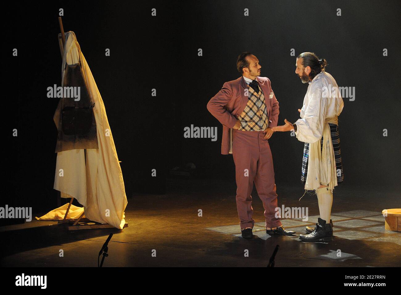 Gilles Nicoleau and Laurent Maurel play in the musical 'Dorian Gray' of ...