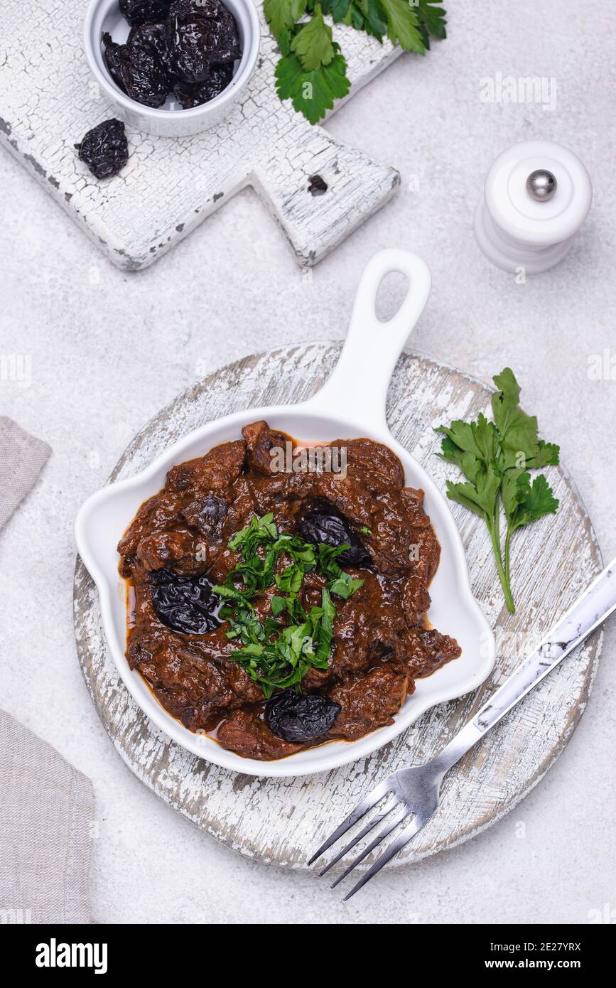 Beef prunes stew hi-res stock photography and images - Alamy