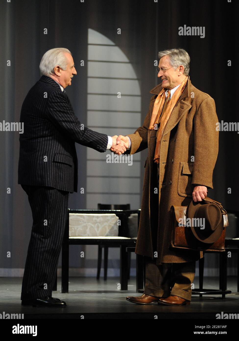 Michel Aumont, Didier Sandre, performing Ronald Harwood's new play ...