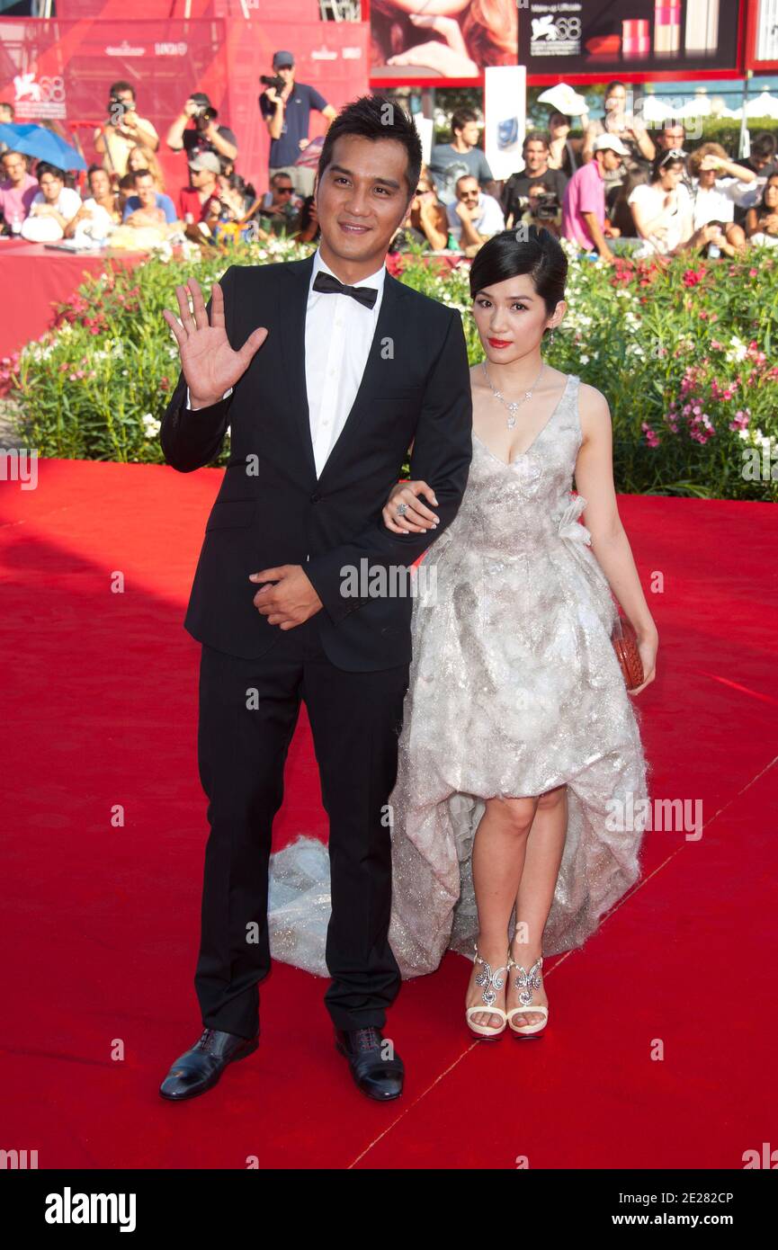 Umin Boya and Vivian Hsu arriving on the Red Carpet for the premiere of ...