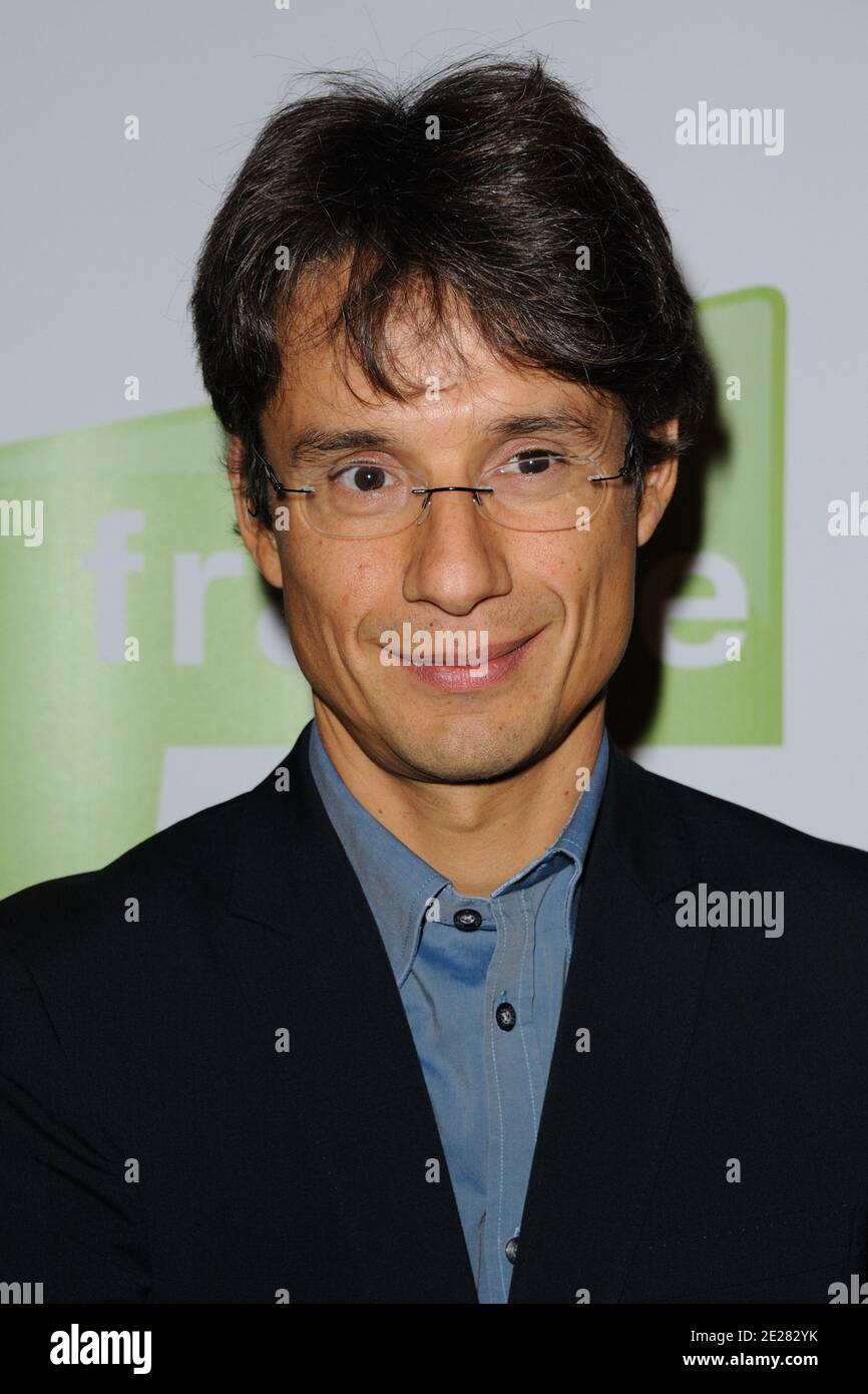 Bruno Patino arriving at the annual press conference of France 5 in ...
