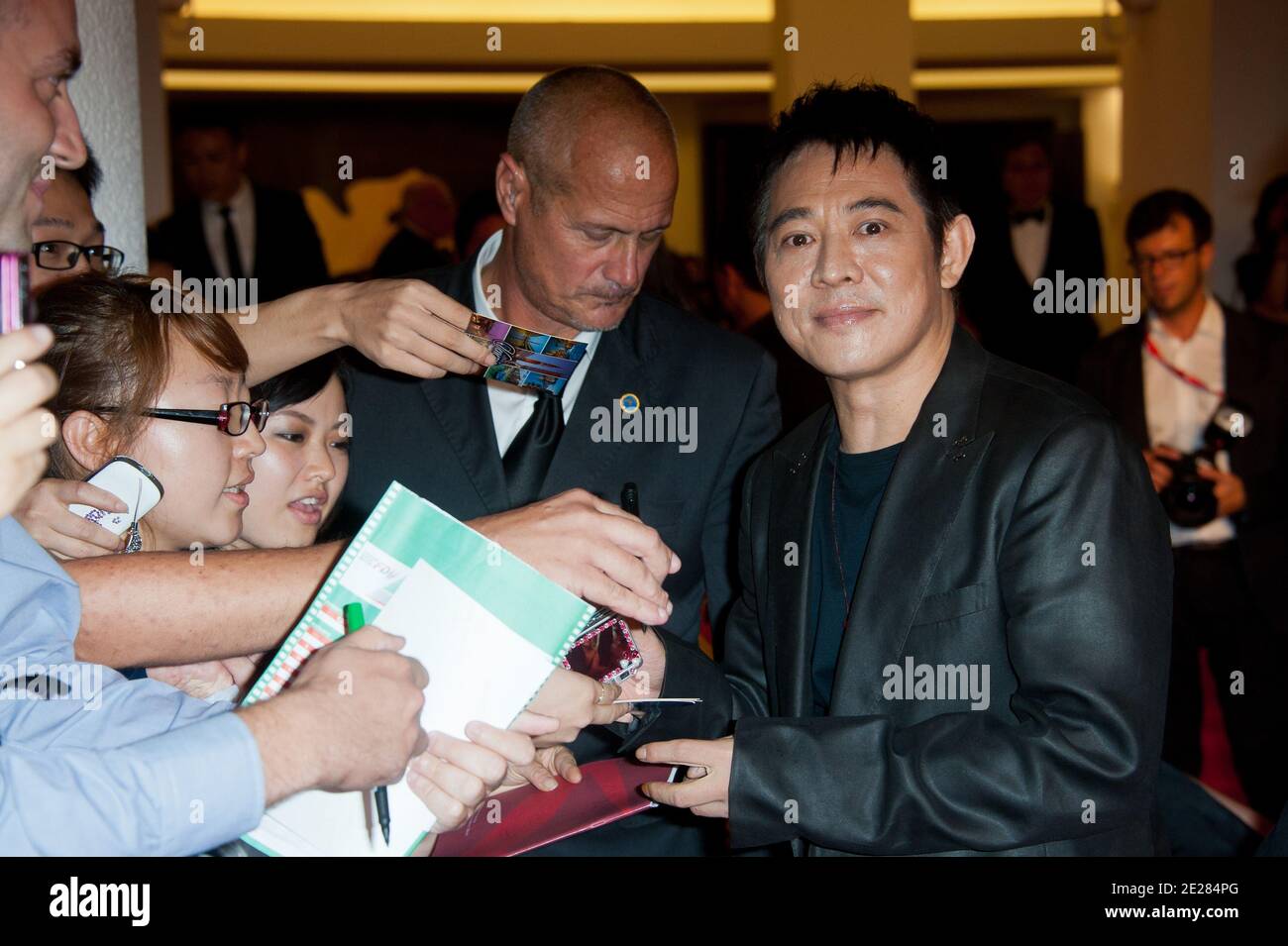Actor Jet Li arriving on the Red Carpet for the premiere of 'The ...