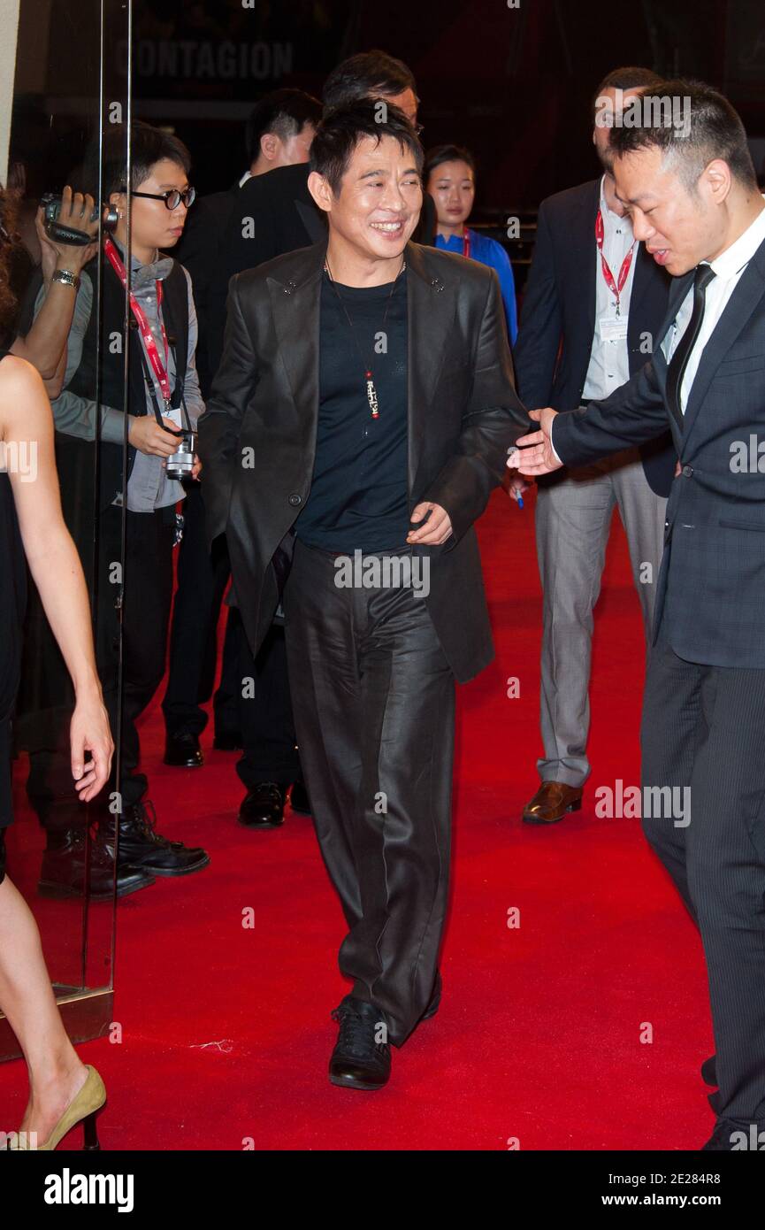 Actor Jet Li arriving on the Red Carpet for the premiere of 'The ...