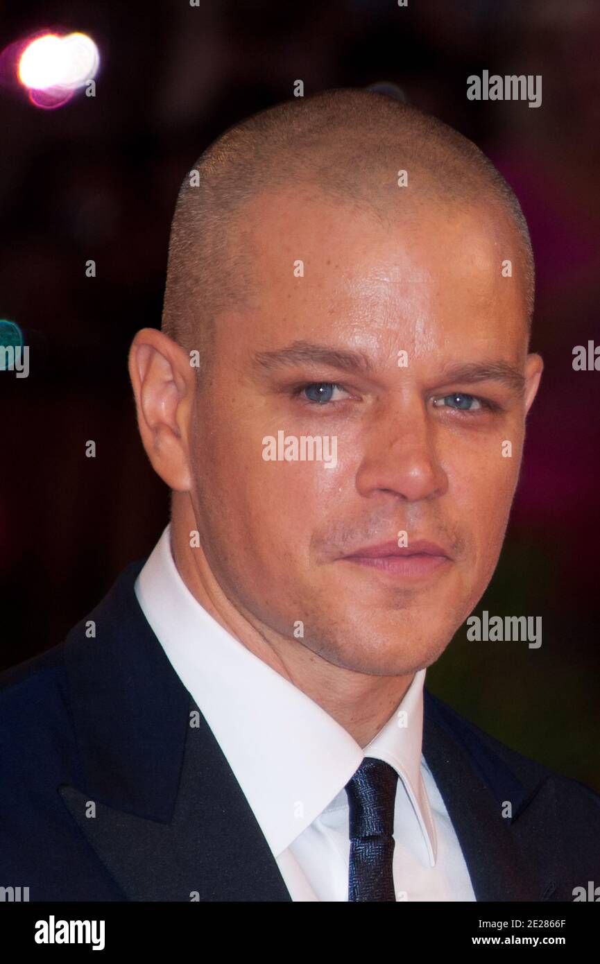 US actor Matt Damon arriving on the Red Carpet for the premiere of ...