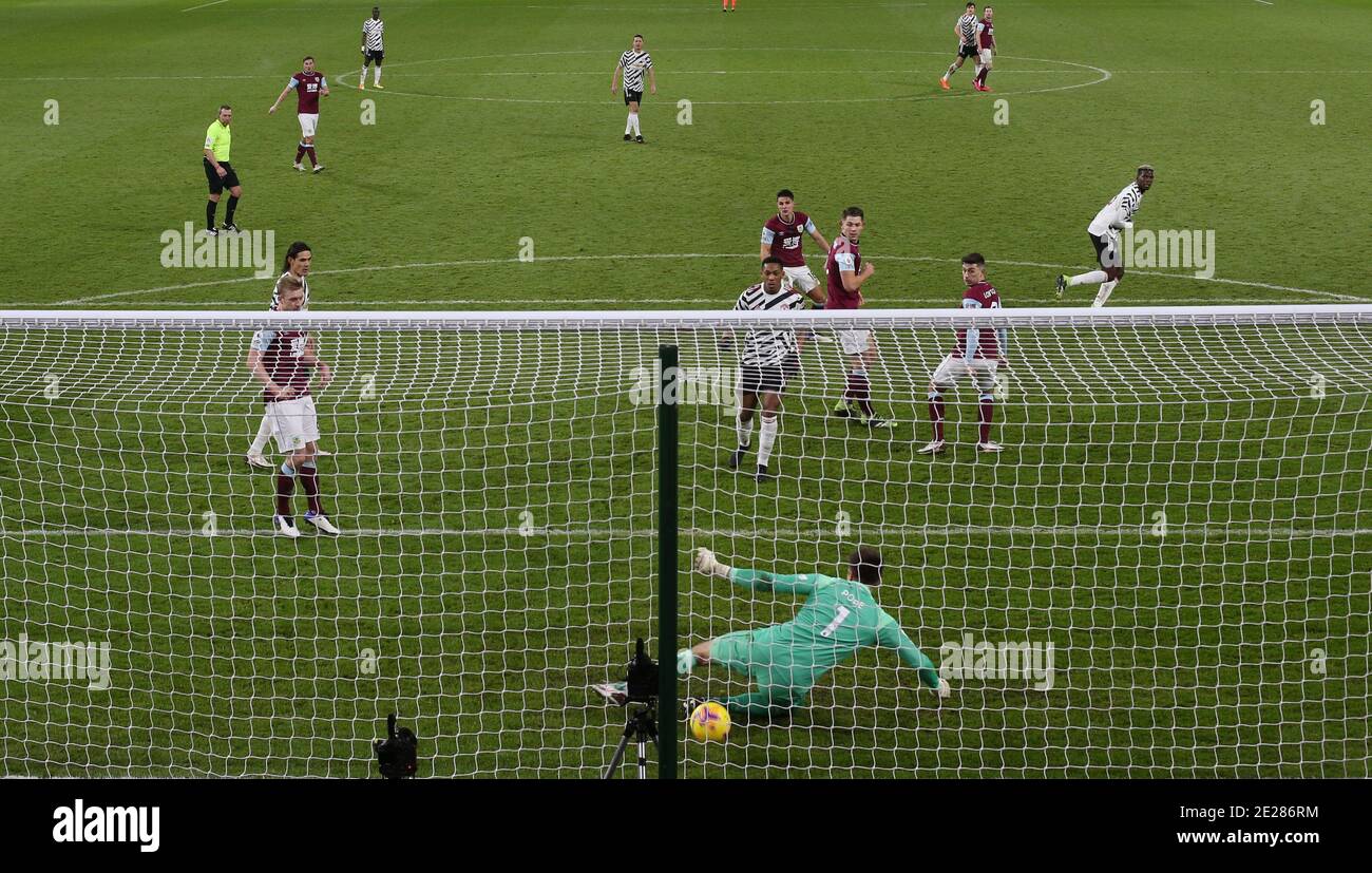 Manchester United's Paul Pogba scores his side's first goal of the game ...