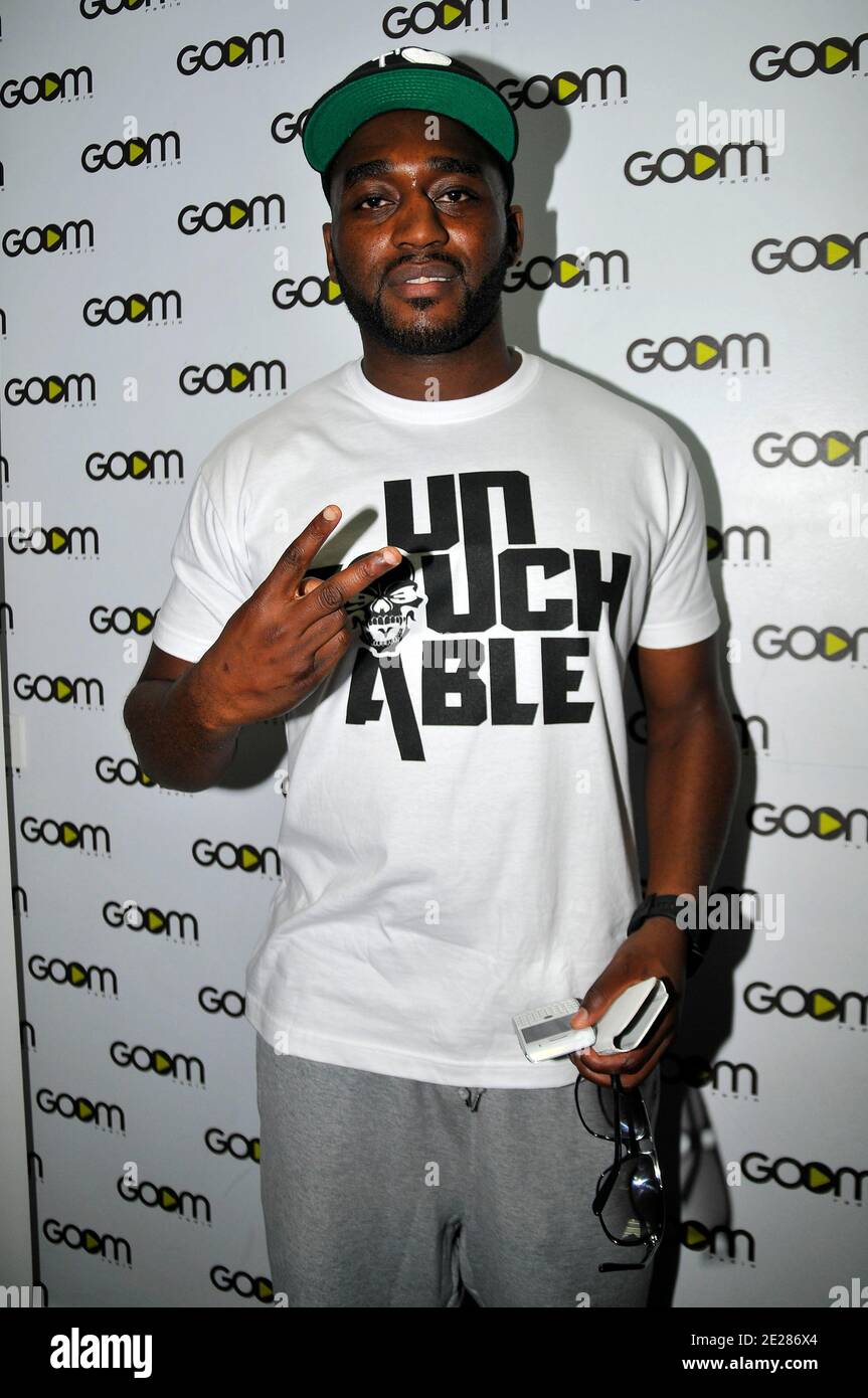 French rap singer Mac Tyer during a appearance at the '50 Hours Of Rap ...