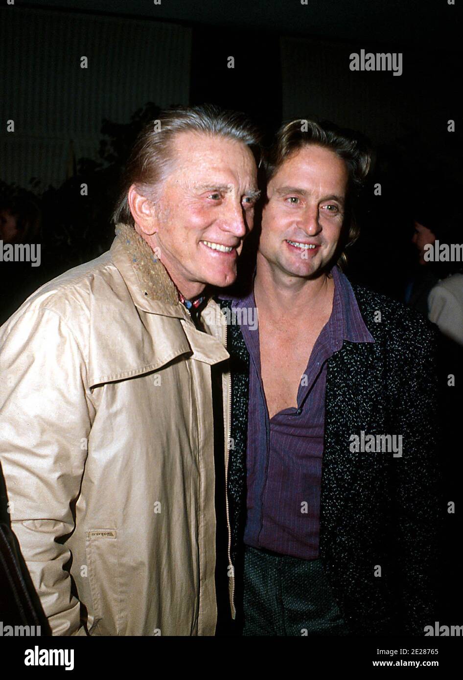 Kirk Douglas And Michael Douglas 1983 Credit: Ralph Dominguez ...