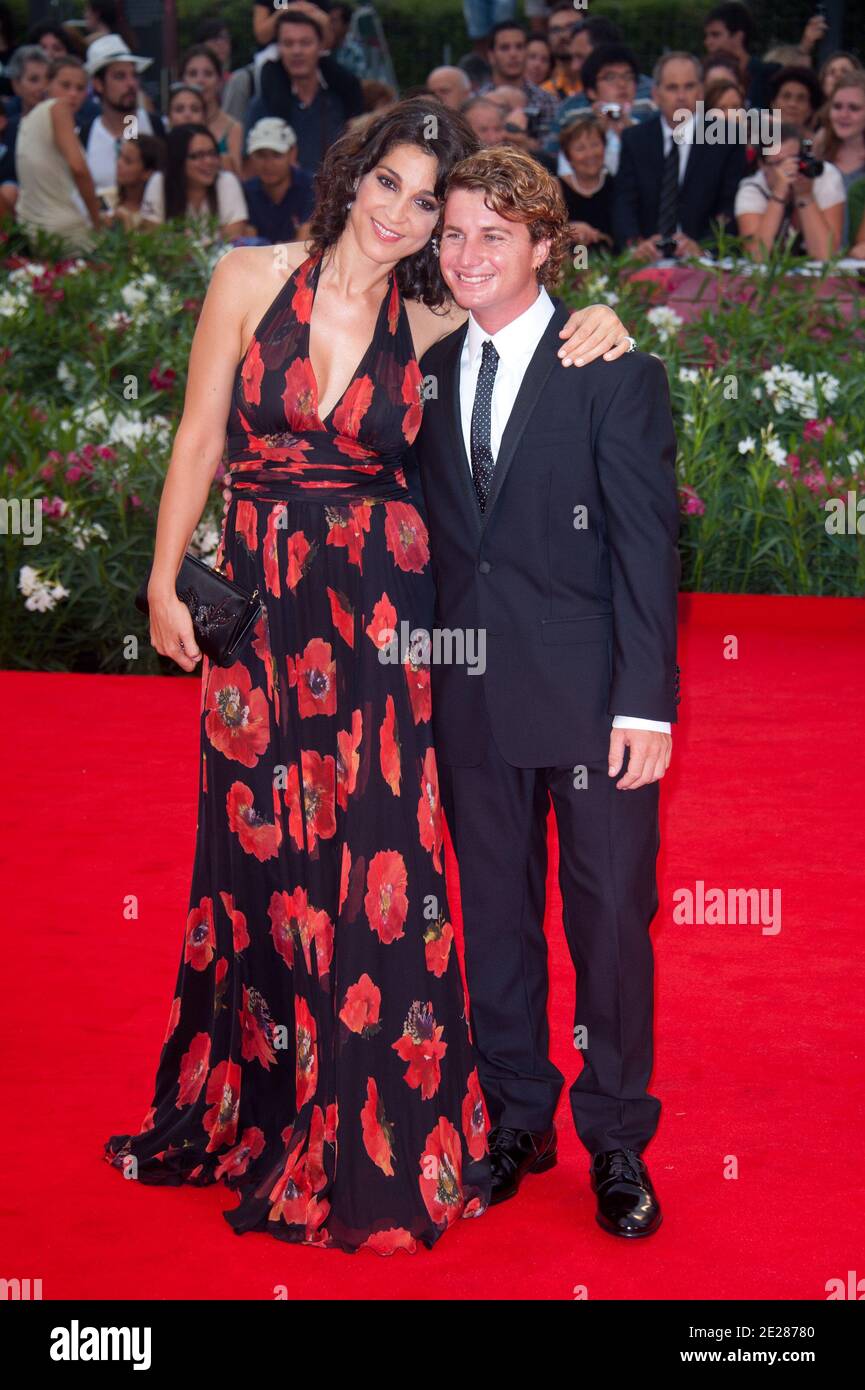 Filippo Pucillo and Donatella Finocchiaro arriving on the Red Carpet ...