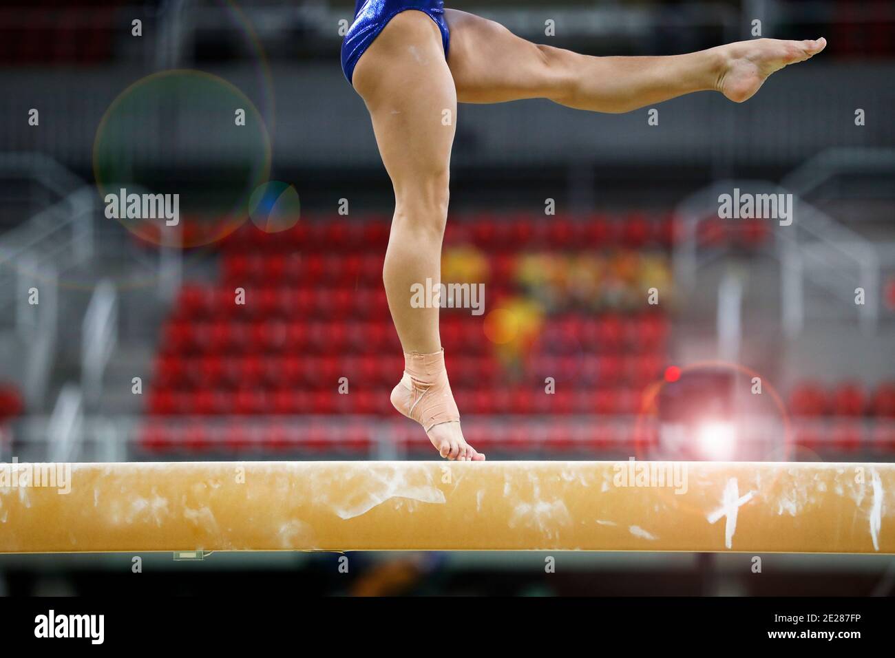 Feet female gymnast on balance hi-res stock photography and images - Alamy