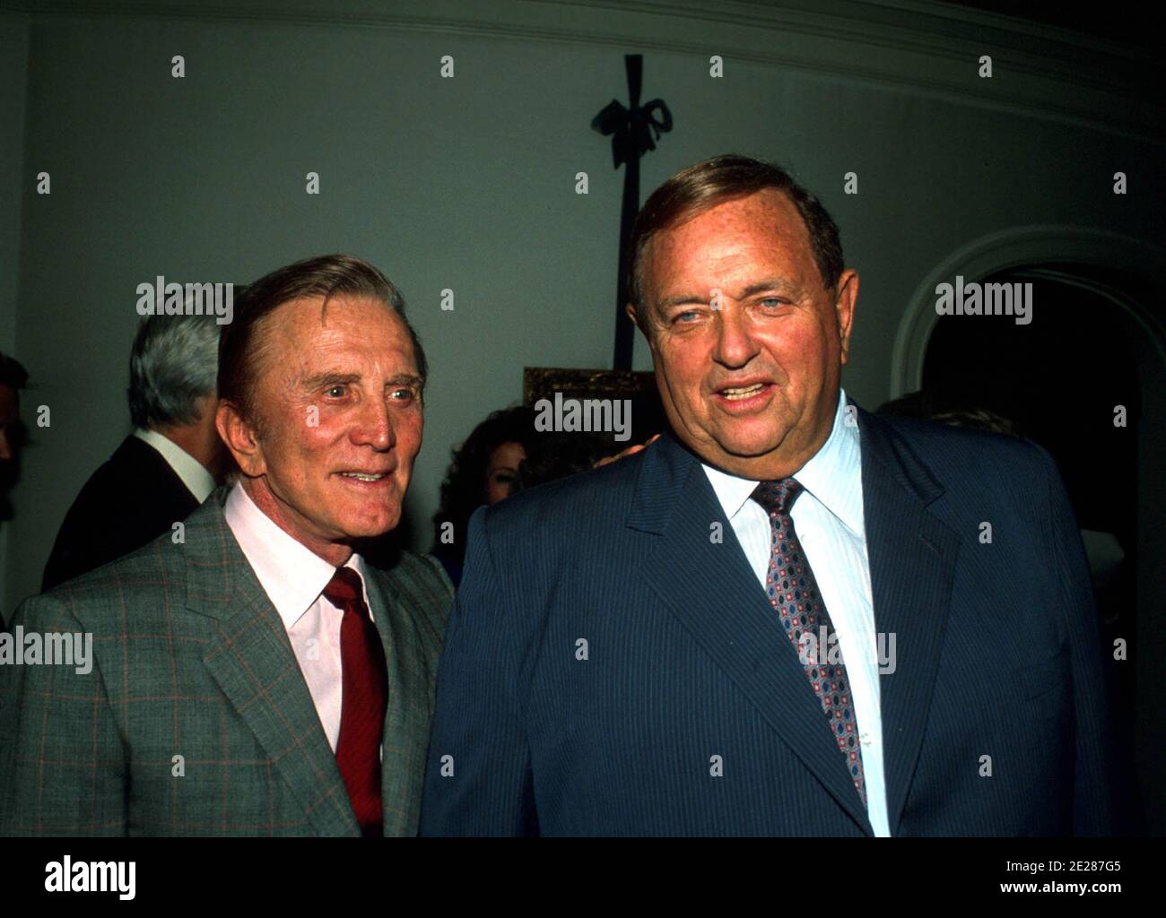 Kirk Douglas And Marvin Davis 1988 Credit: Ralph Dominguez/MediaPunch ...