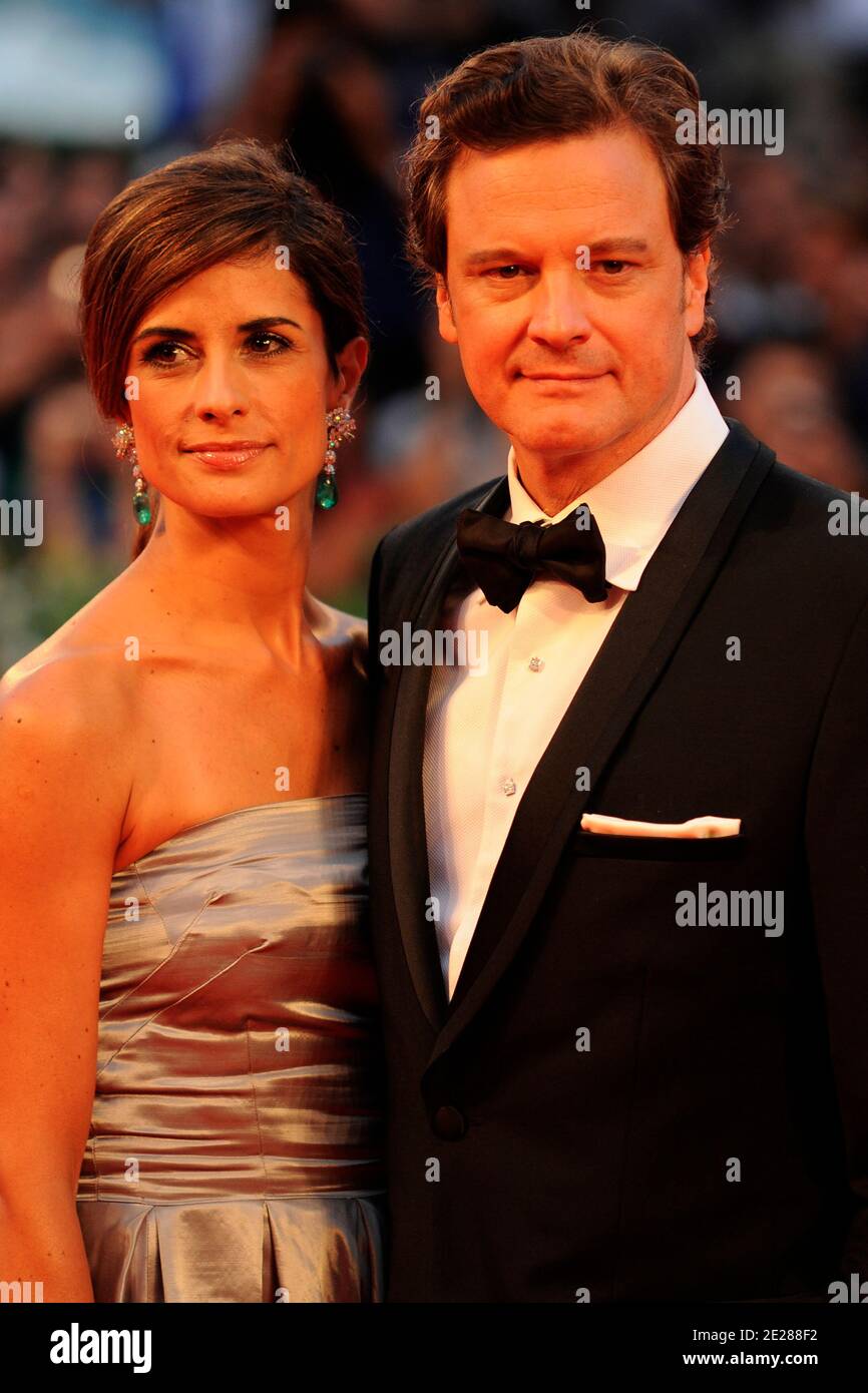 Colin Firth and Livia Giuggioli arriving at the 'Tinker, Tailor ...