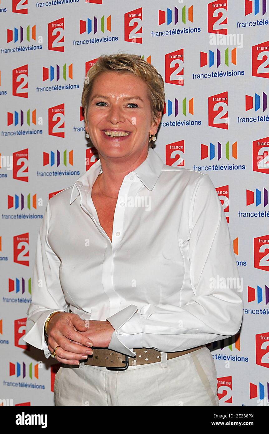 Elise Lucet attends the annual press conference of French TV channel ...
