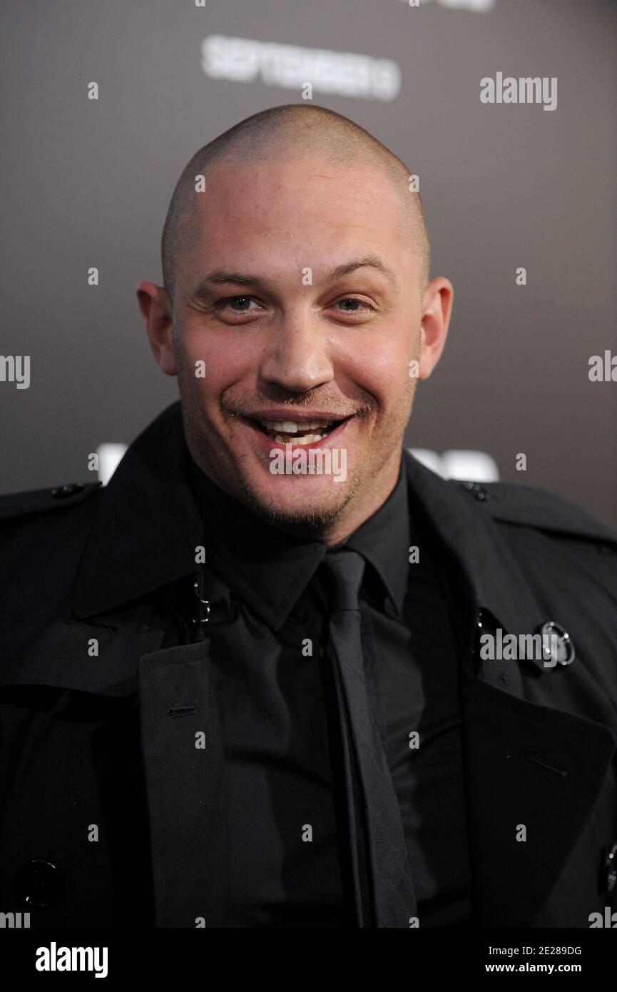 Tom Hardy attends the premiere of 'Warrior' at the Arclight Cinemas in ...