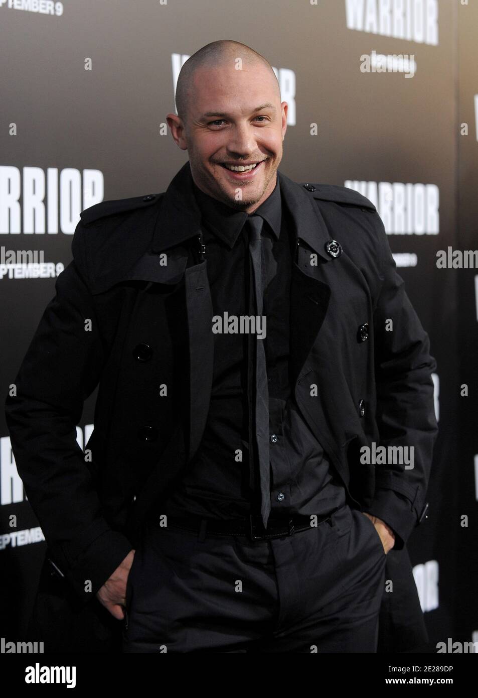 Tom Hardy attends the premiere of 'Warrior' at the Arclight Cinemas in ...