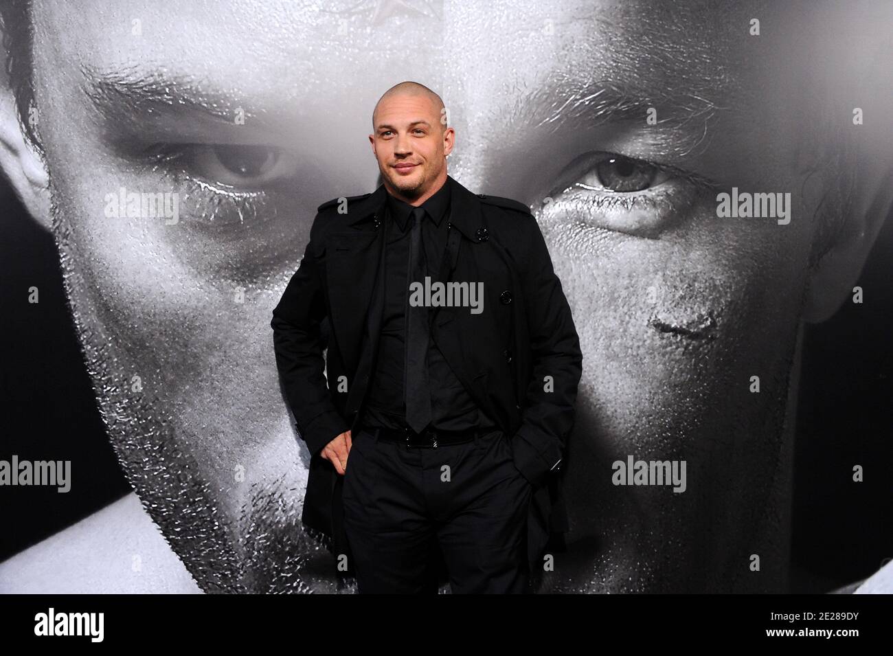 Tom Hardy attends the premiere of 'Warrior' at the Arclight Cinemas in ...