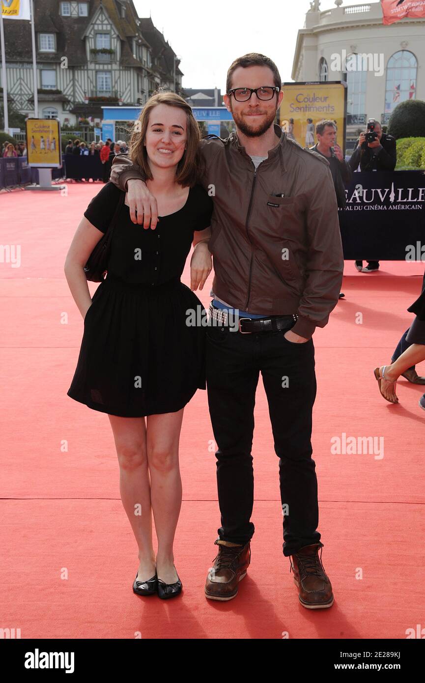 US actress Joslyn Jensen and director Mark Jackson pose prior to the ...