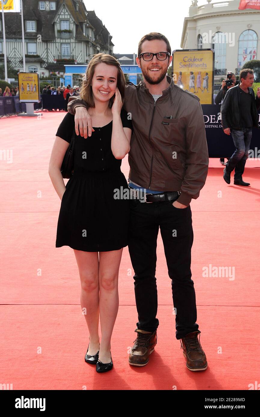 US actress Joslyn Jensen and director Mark Jackson pose prior to the ...