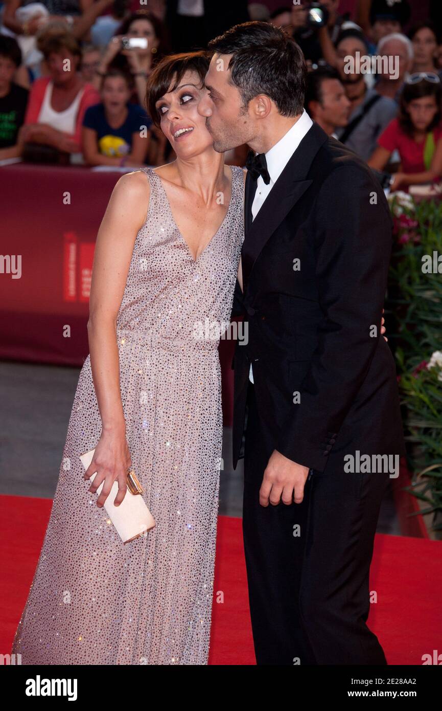 Claudia Pandolfi and Filippo Timi arriving for the Red Carpet of the ...