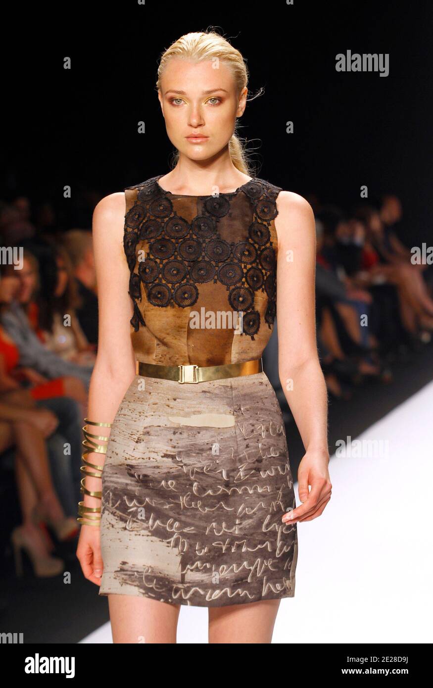 Models present the Laura Kathleen collection during the Project Runway ...