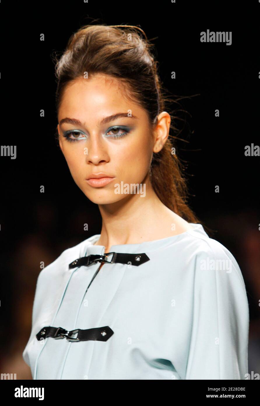 Models present the Bryce Black collection during the Project Runway ...