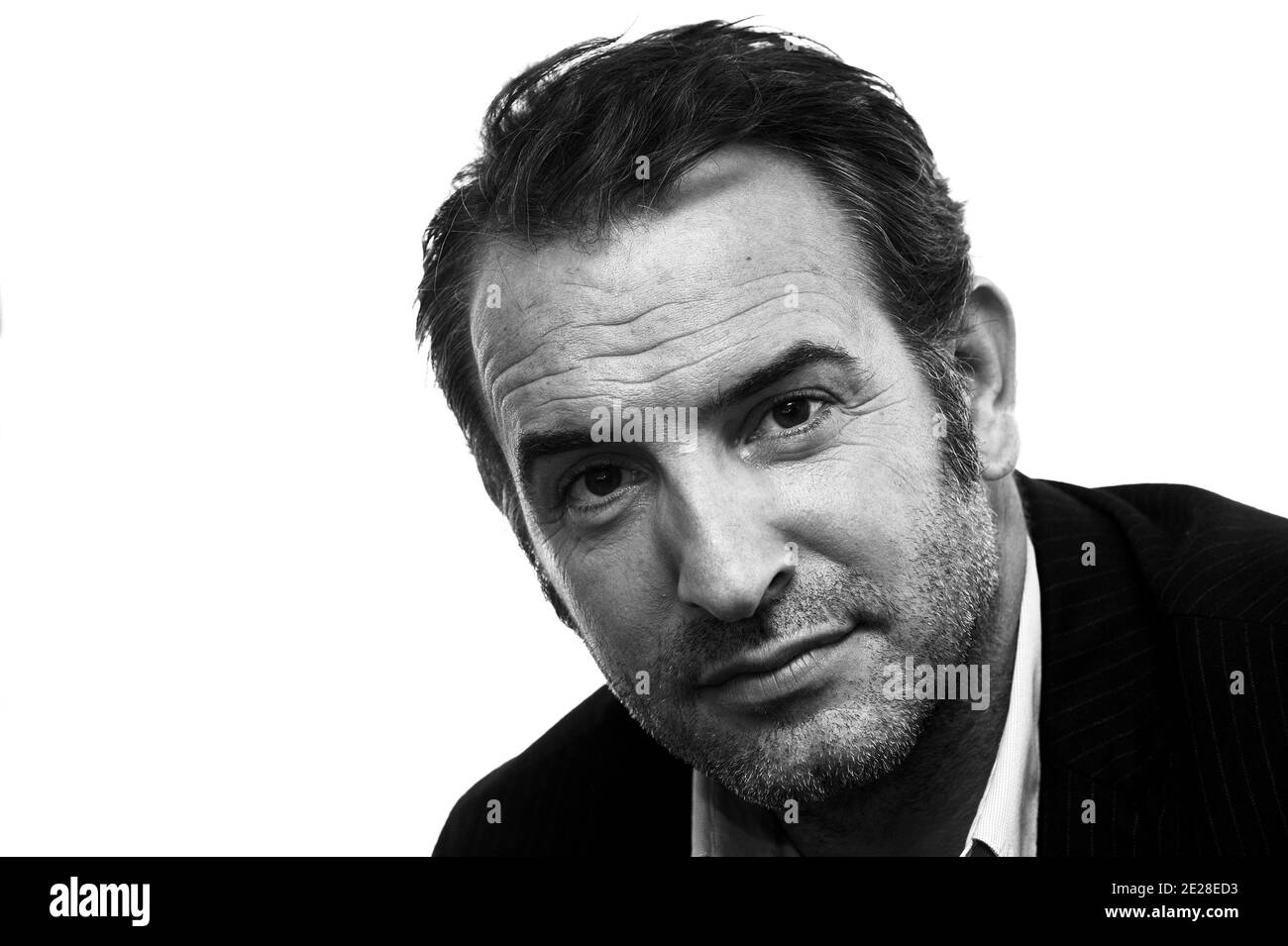 French actor Jean Dujardin promoting his black and white silent movie ...