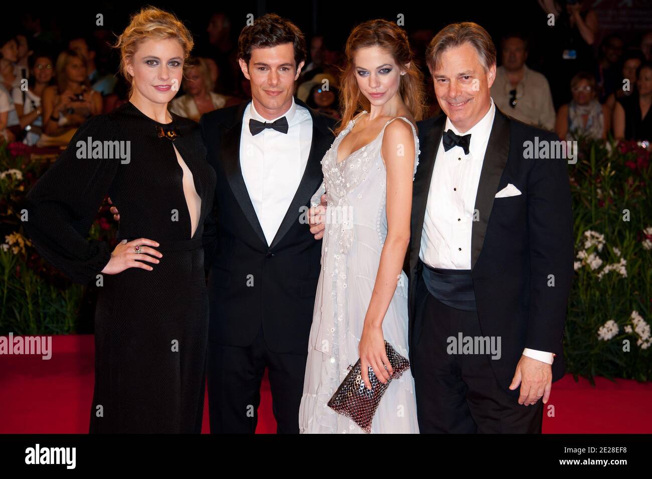 (L-R) Actors Greta Gerwig, Adam Brody, Analeigh Tipton and director ...