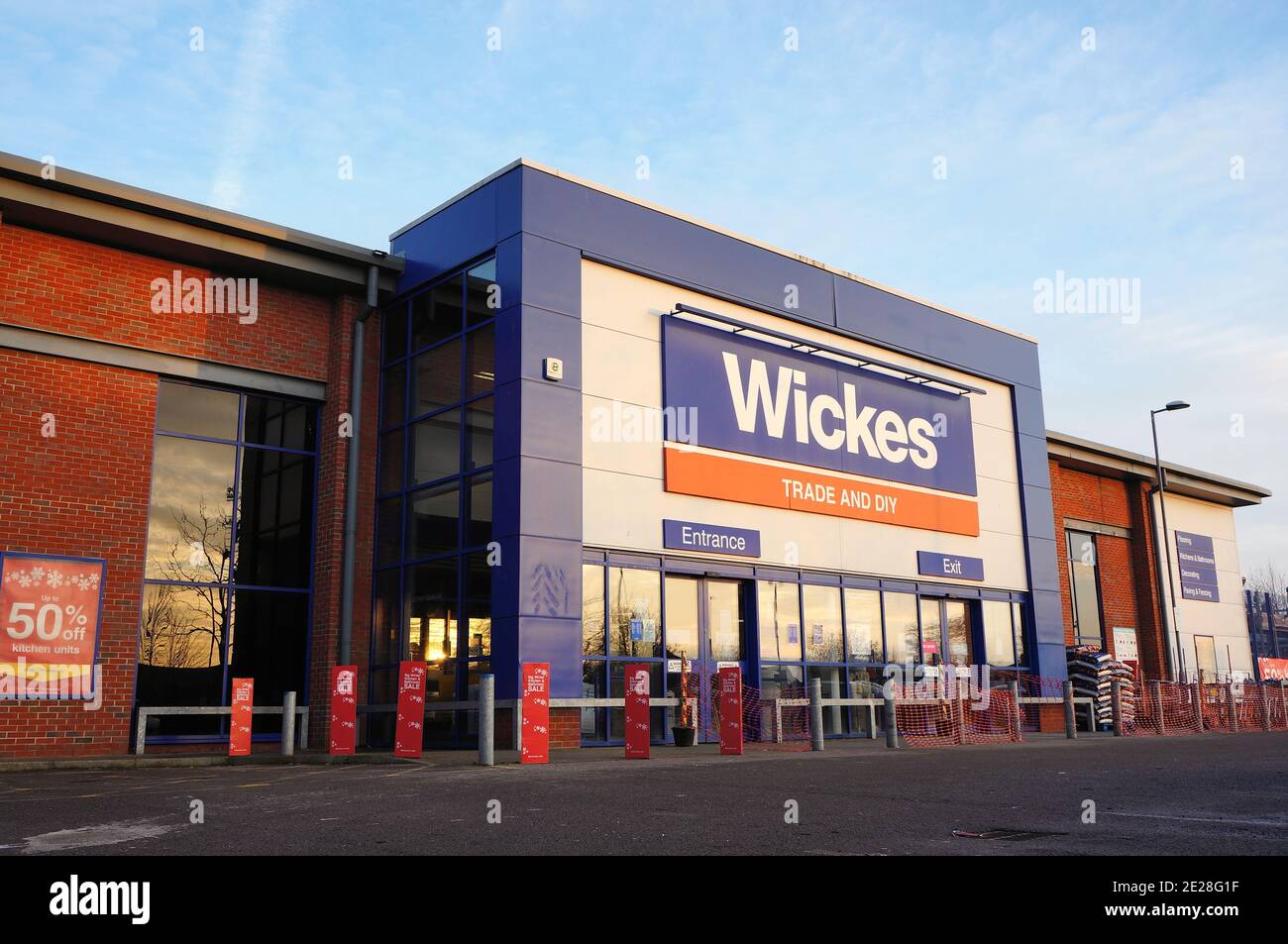 A Wickers store from the car park near West Street in the late ...