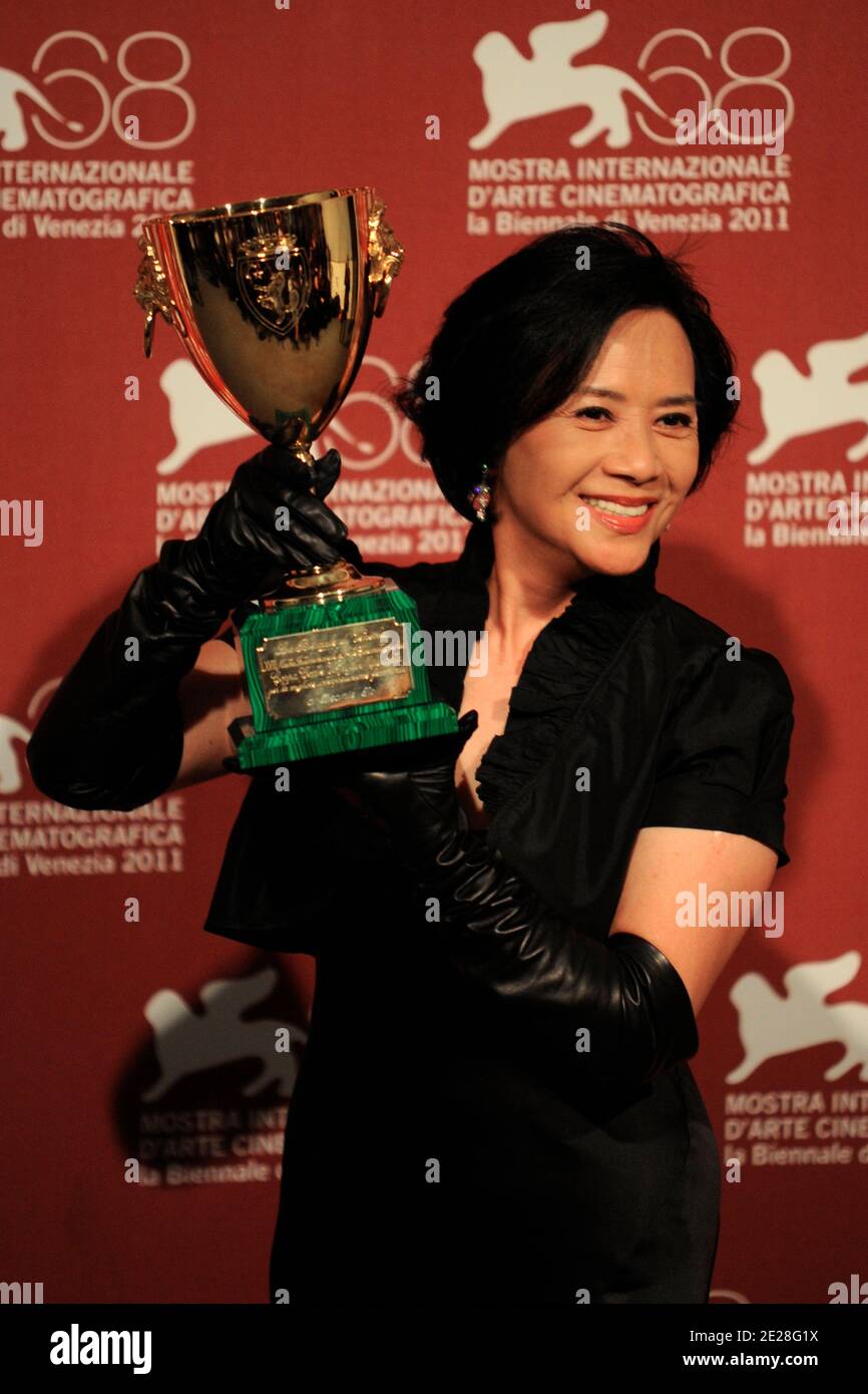Deanie Yip with the Coppa Volpi Price for best actress in the film 'Tao ...