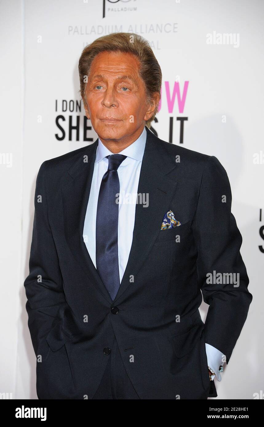 Valentino attending the premiere of 'I Don't Know How She Does It' at ...