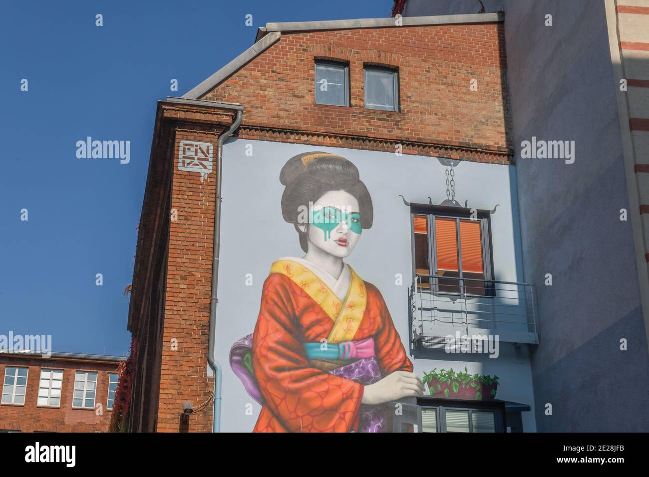 "Engeika" Mural von Fin DAC, Köpenicker Straße, Kreuzberg ...