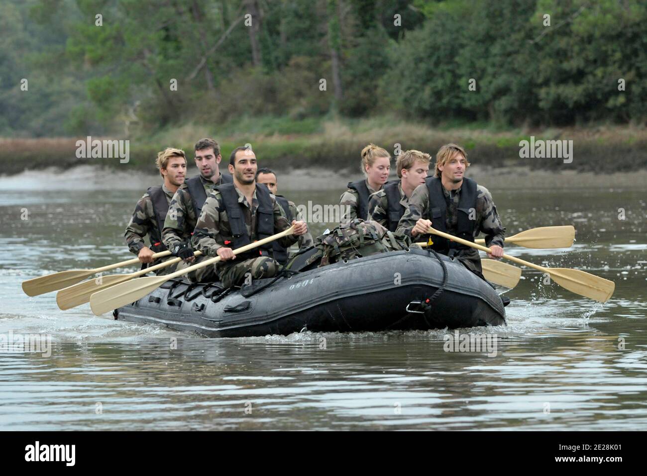 French Swimmer Camille Lacourt of Marseille during a training course of ...