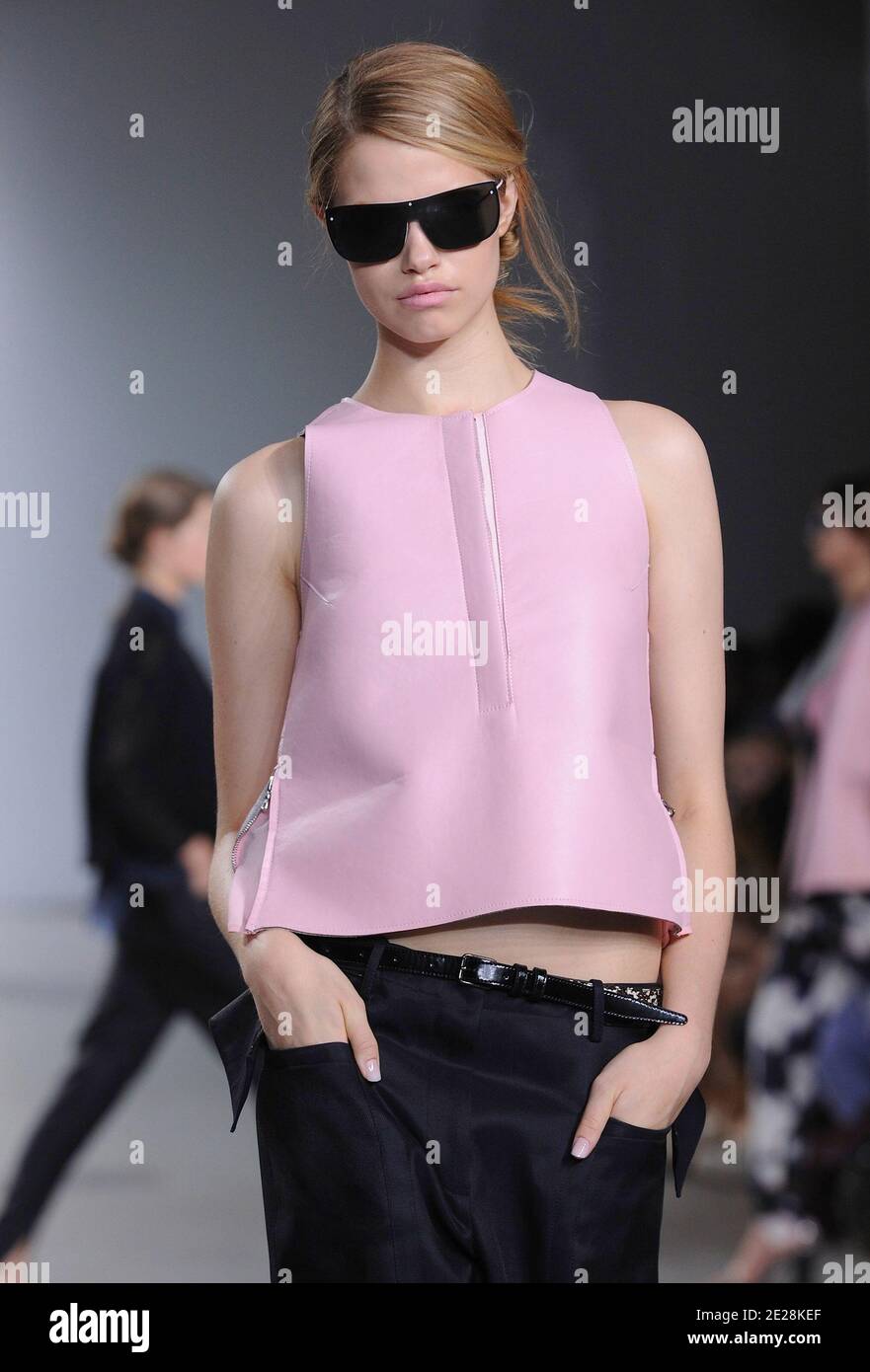 Model on the runway at the 3.1 Phillip Lim Spring 2012 Collections ...