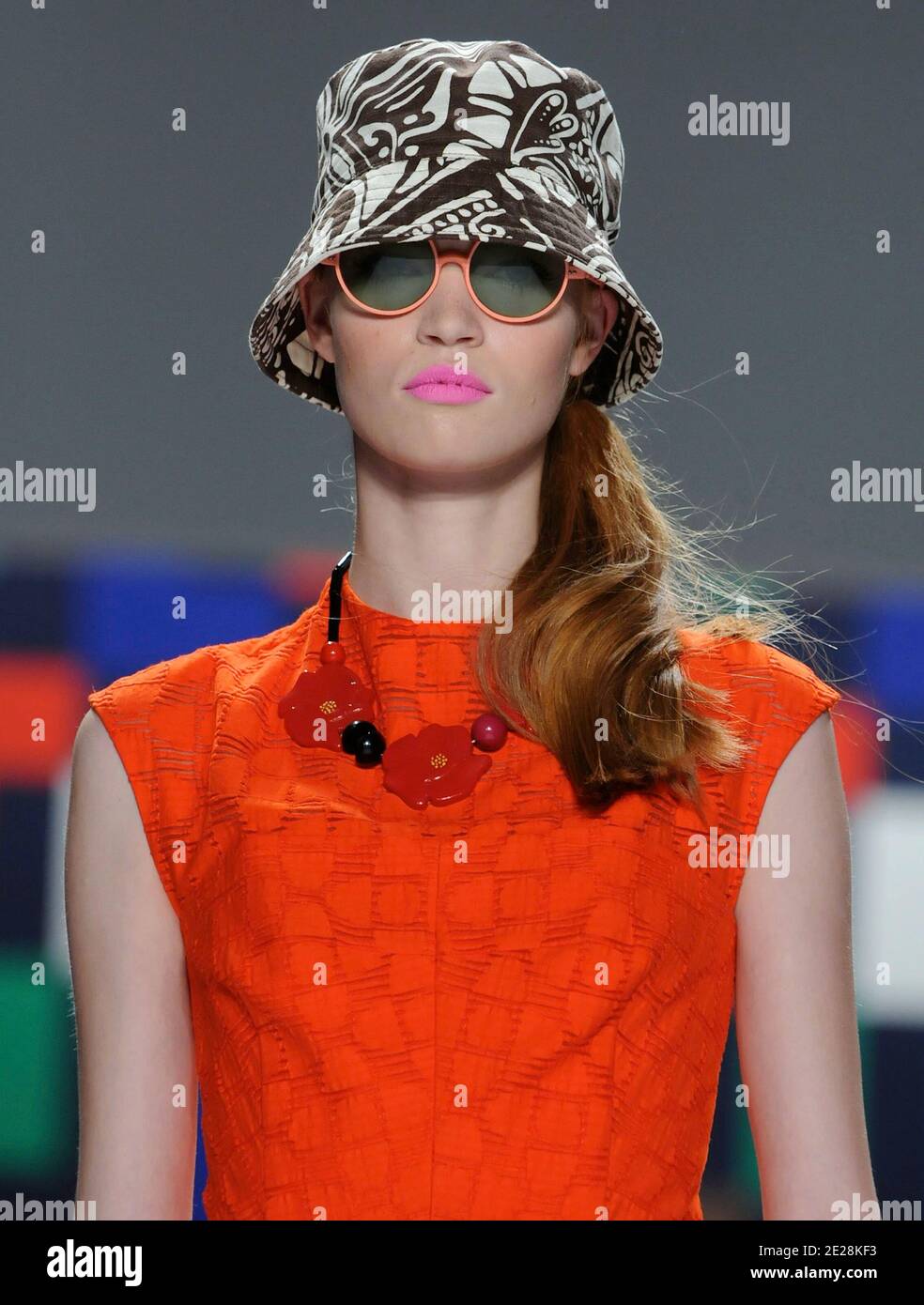 Model on the runway at the Milly by Michelle Smith Spring 2012 ...