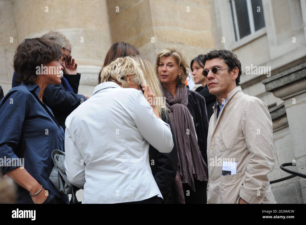 (L-R) Anne Le Nen, Muriel Robin, Michele Laroque and Marc Lavoine ...