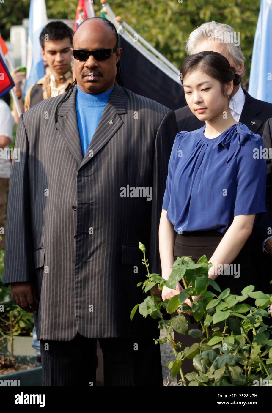 Singer-song writer and UN Messenger of Peace, Stevie Wonder and Olympic ...