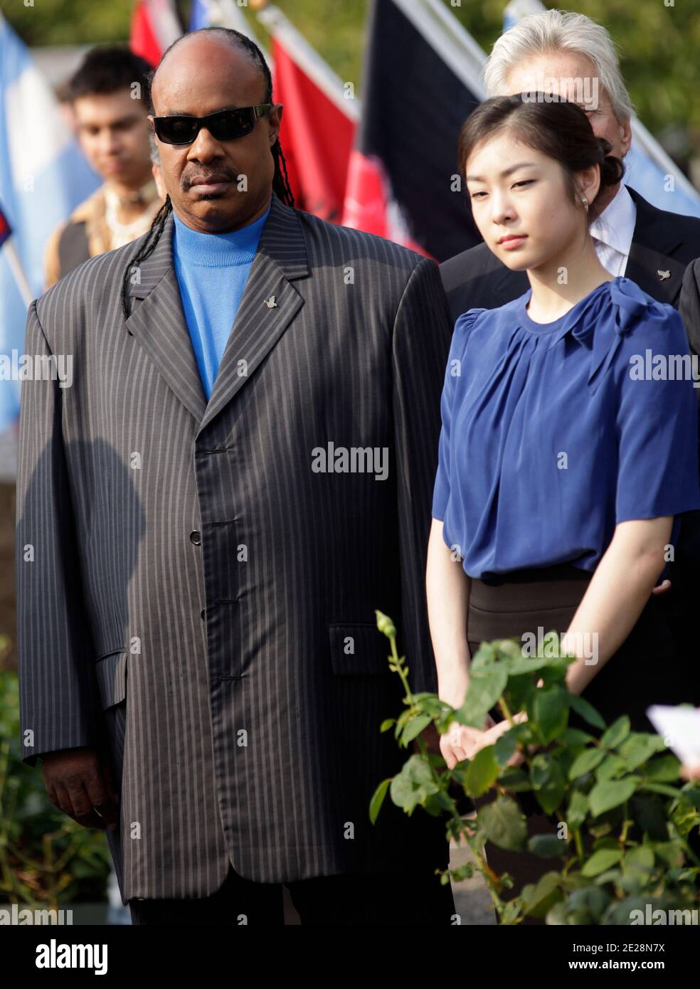 Singer-song writer and UN Messenger of Peace, Stevie Wonder and Olympic ...