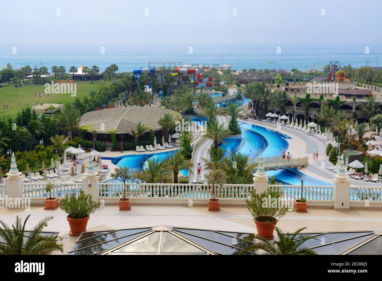 Swimming pool on turkish resort hi-res stock photography and images - Alamy
