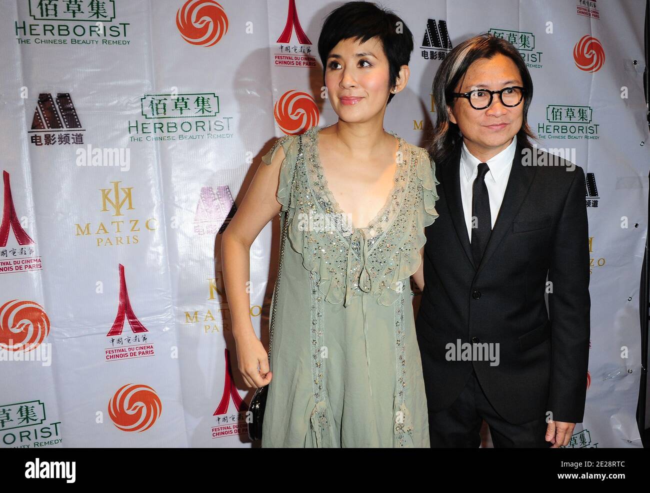 Chinese actress Wu Junru and husband director Peter Ho Sun Chan ...