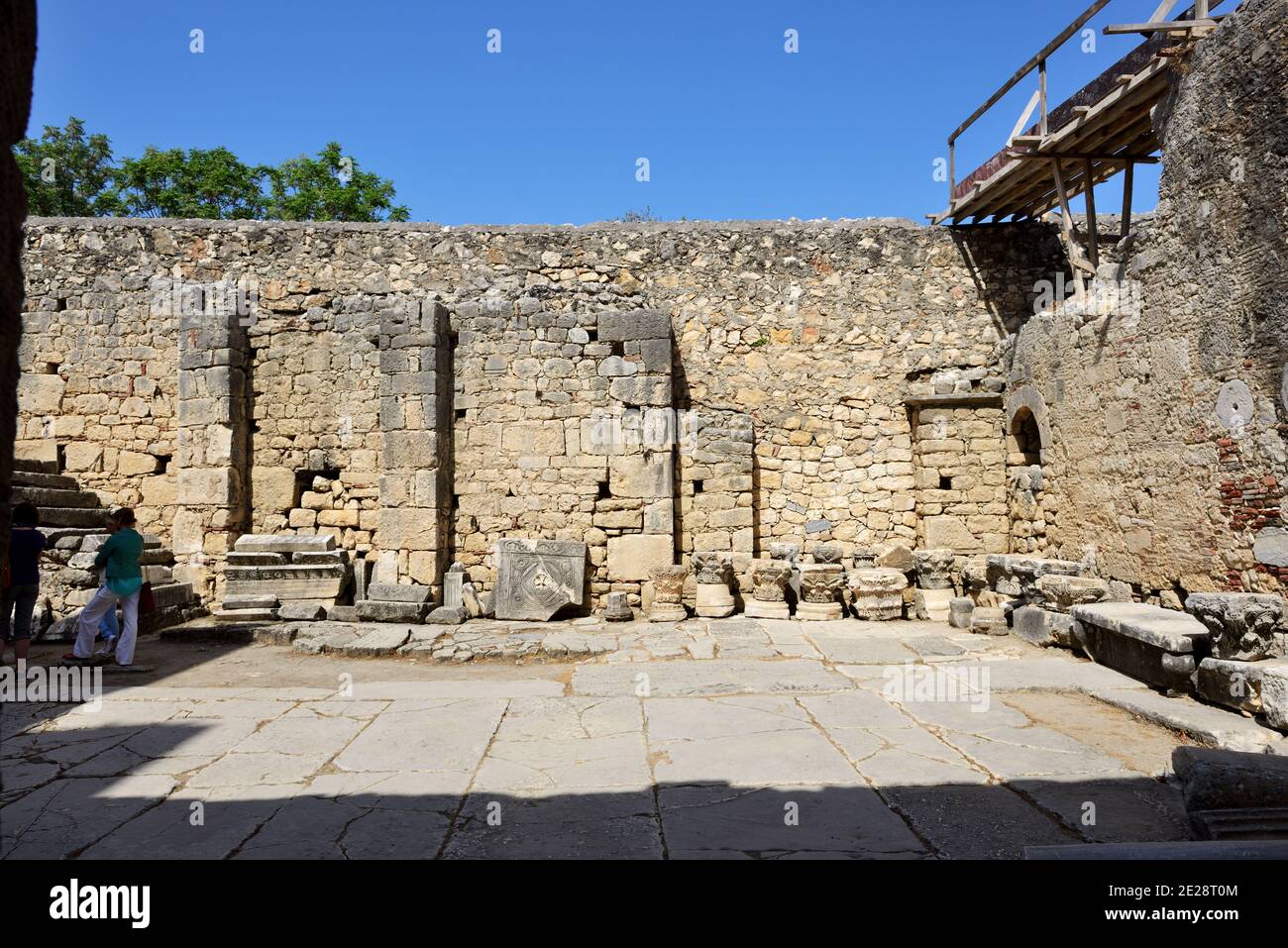The wall of church of St. Nicholas at Myra, Turkey Stock Photo - Alamy
