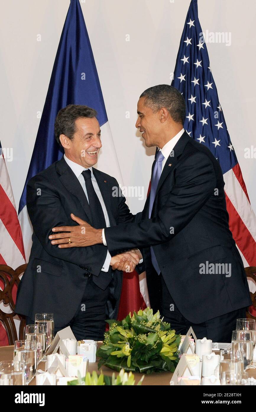 French President Nicolas Sarkozy and US President Barack Obama are ...